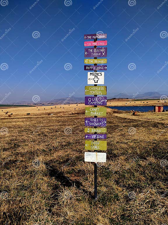 A stack of signs stock photo. Image of sign, stack, pole - 228475230