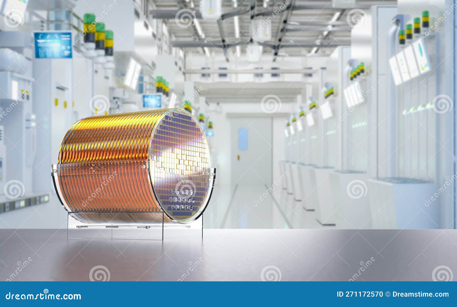 Stack of Silicon Wafer Plates for Semiconductor Manufacturing Stock ...