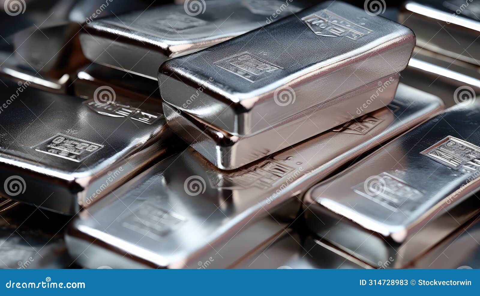 Stack Of Silver Coins, Background With Copies, Black Background Royalty ...