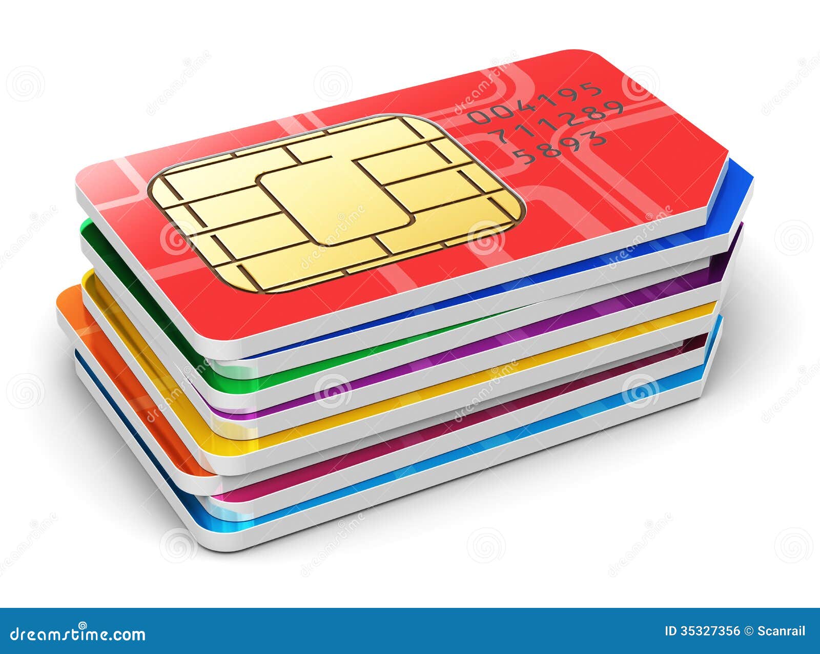 Stack of SIM cards stock illustration. Illustration of internet - 35327356