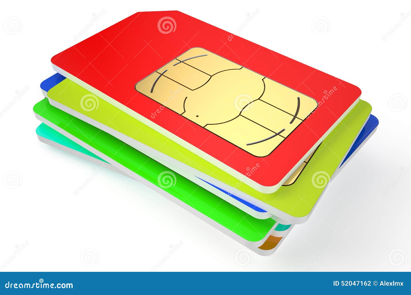 Stack of SIM cards stock illustration. Illustration of connectivity ...