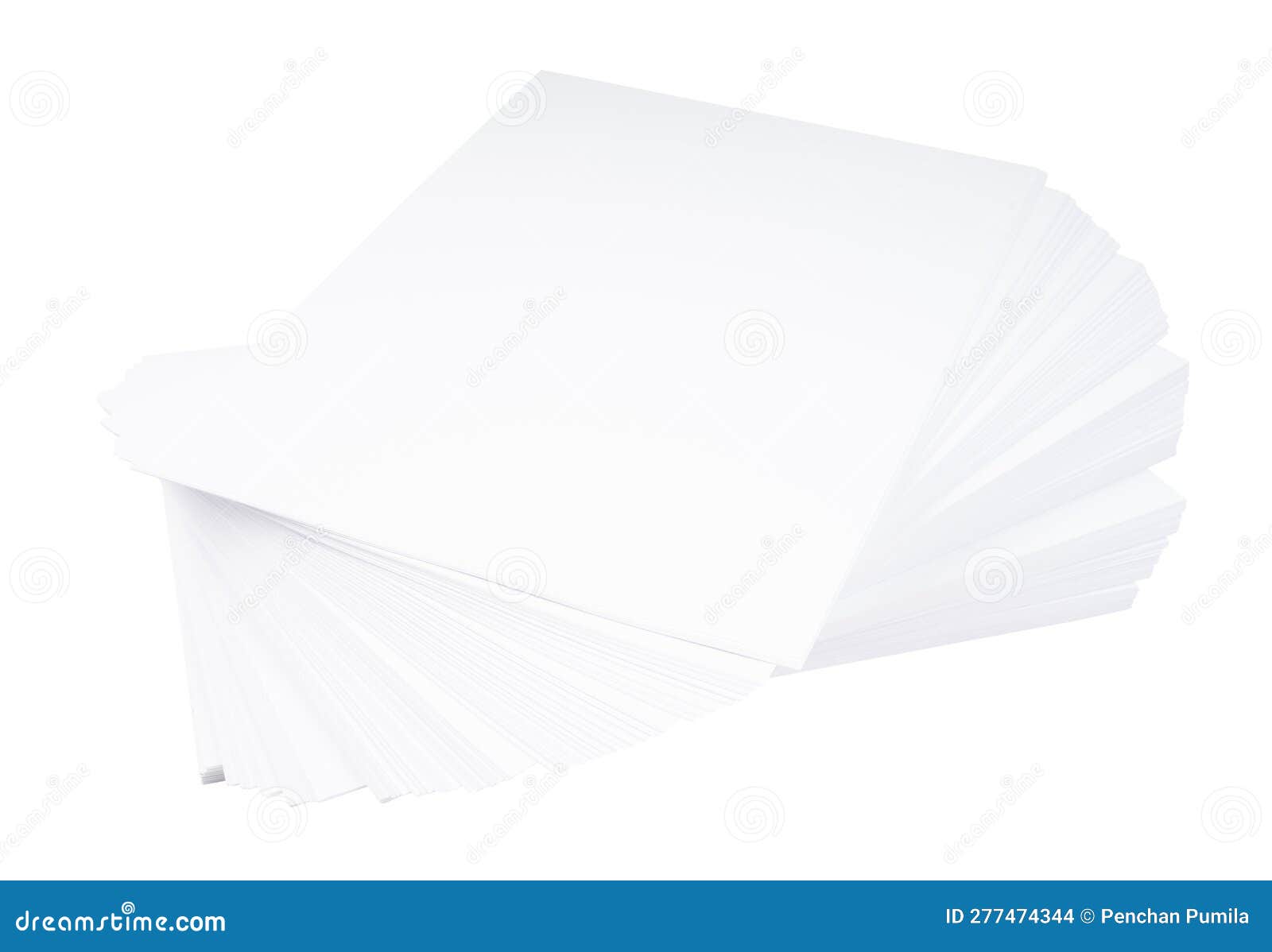 The Stack of A4 Size Blank Paper Isolated on White Background. Save ...