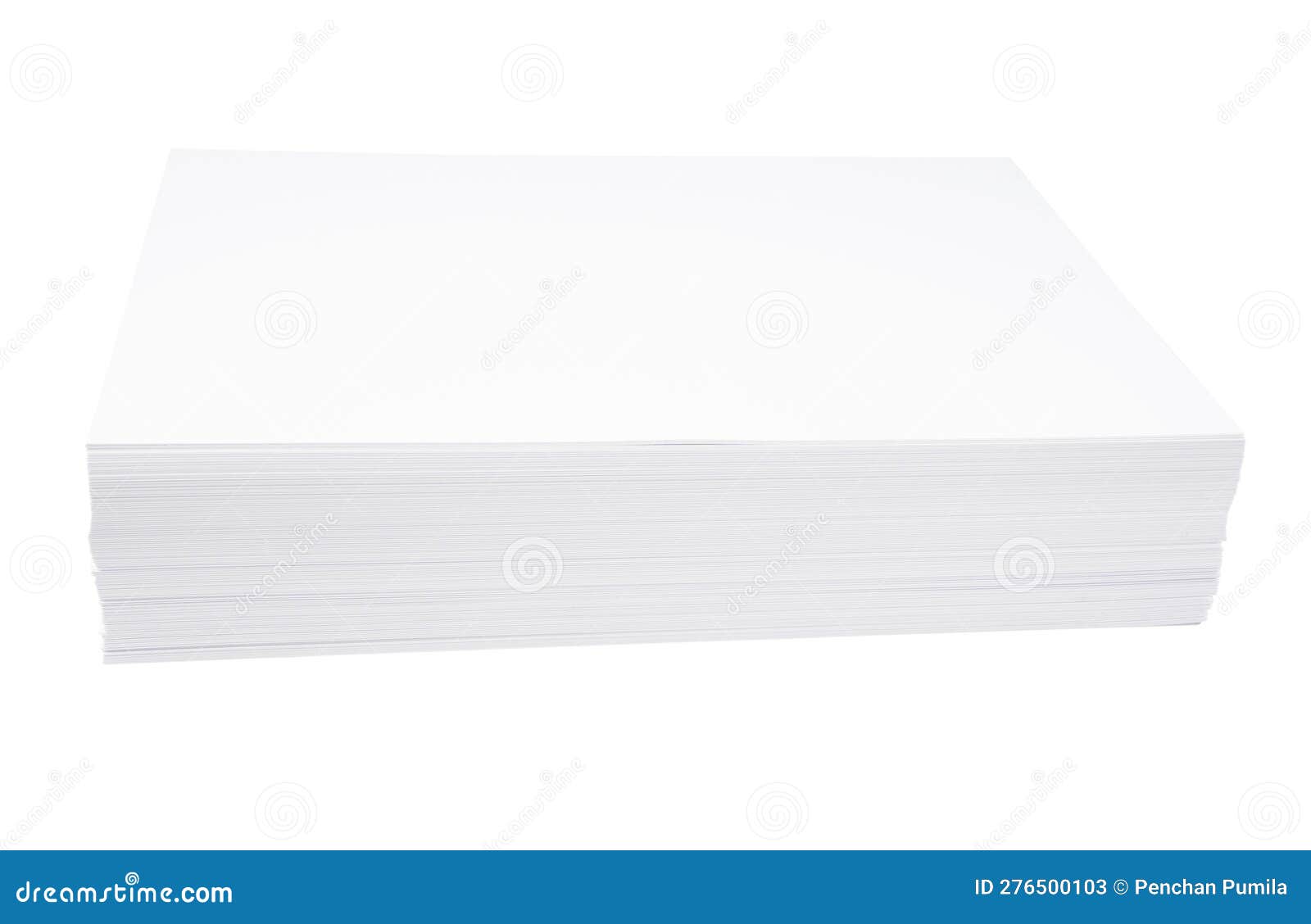 The Stack of A4 Size Blank Paper Isolated on White Background. Save ...