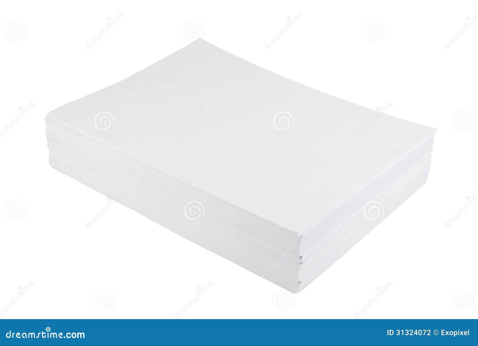 Stack of A4 Size White Paper Sheet Stock Photo - Image of note ...