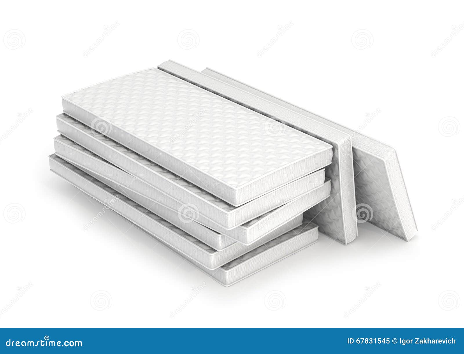 Stack Sleeping Soft Mattress Stock Illustration - Illustration of ...