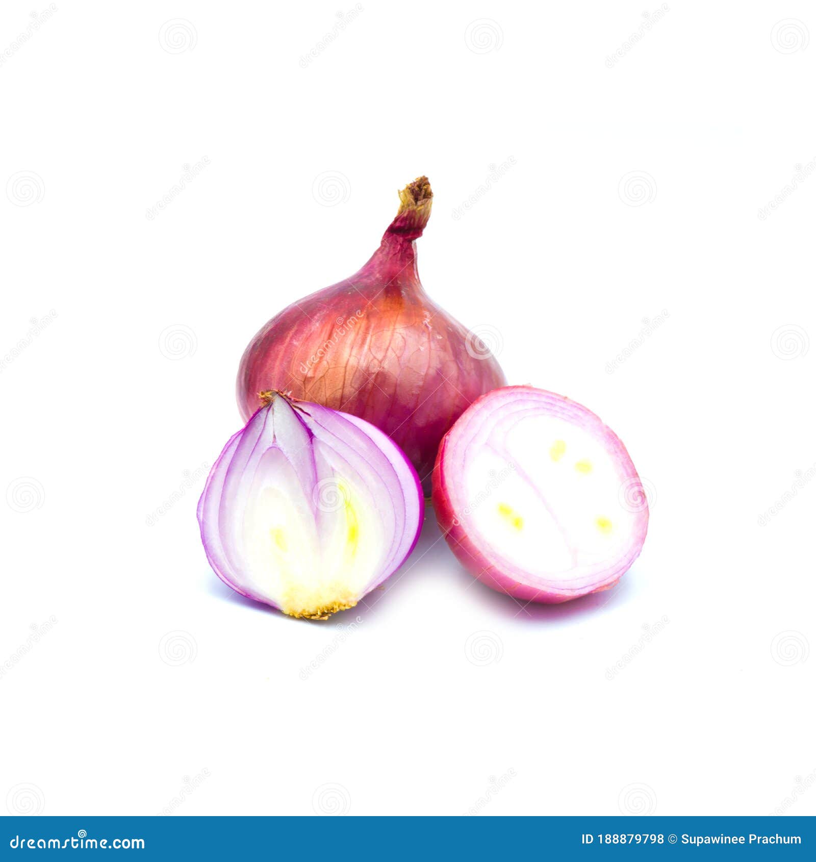 Stack Slice Fresh Onion Red Isolated on the White Background Stock ...