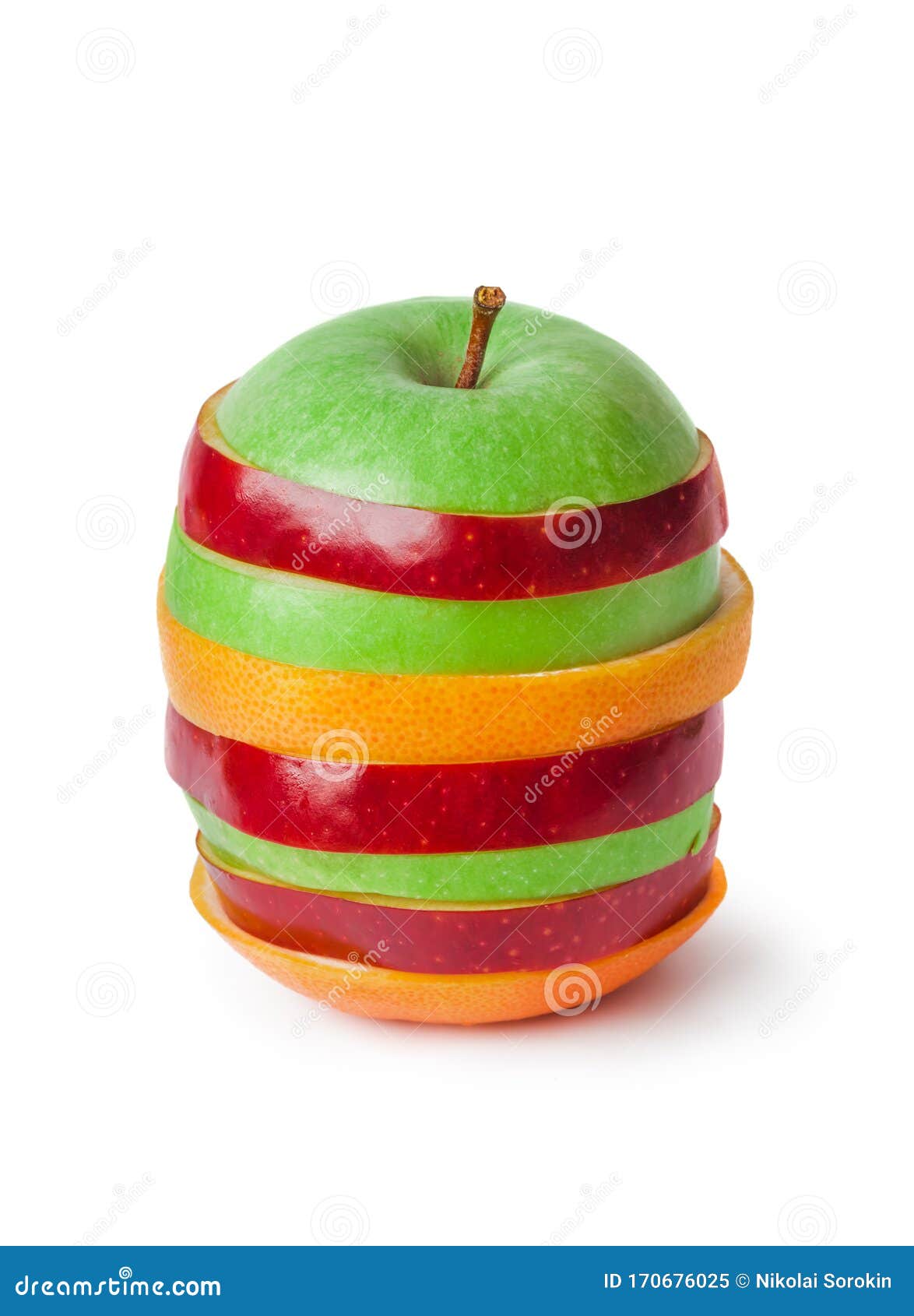 Stack of sliced fruits stock image. Image of food, fruit - 170676025