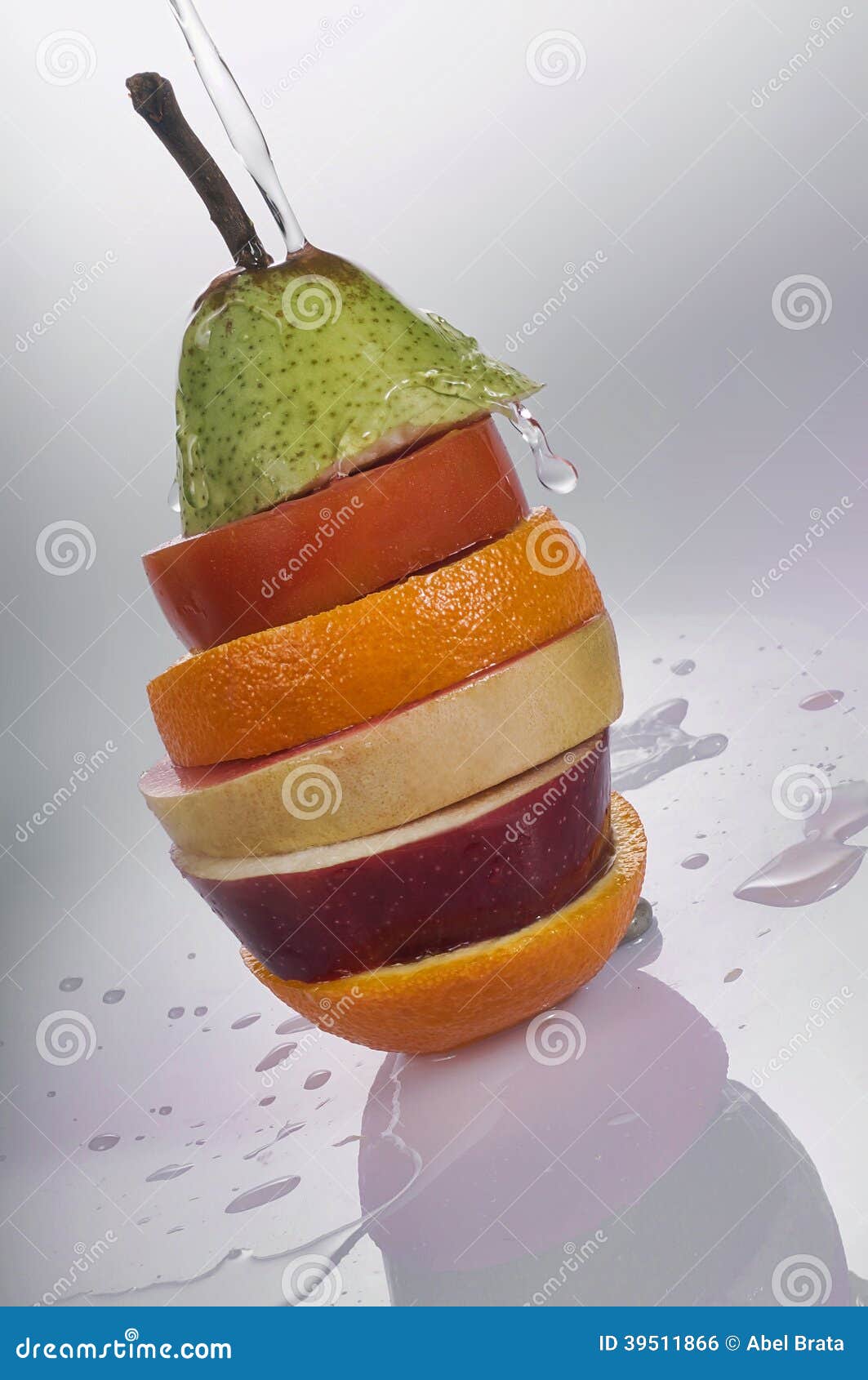 A Stack of Sliced Fruits stock photo. Image of food, slices - 39511866