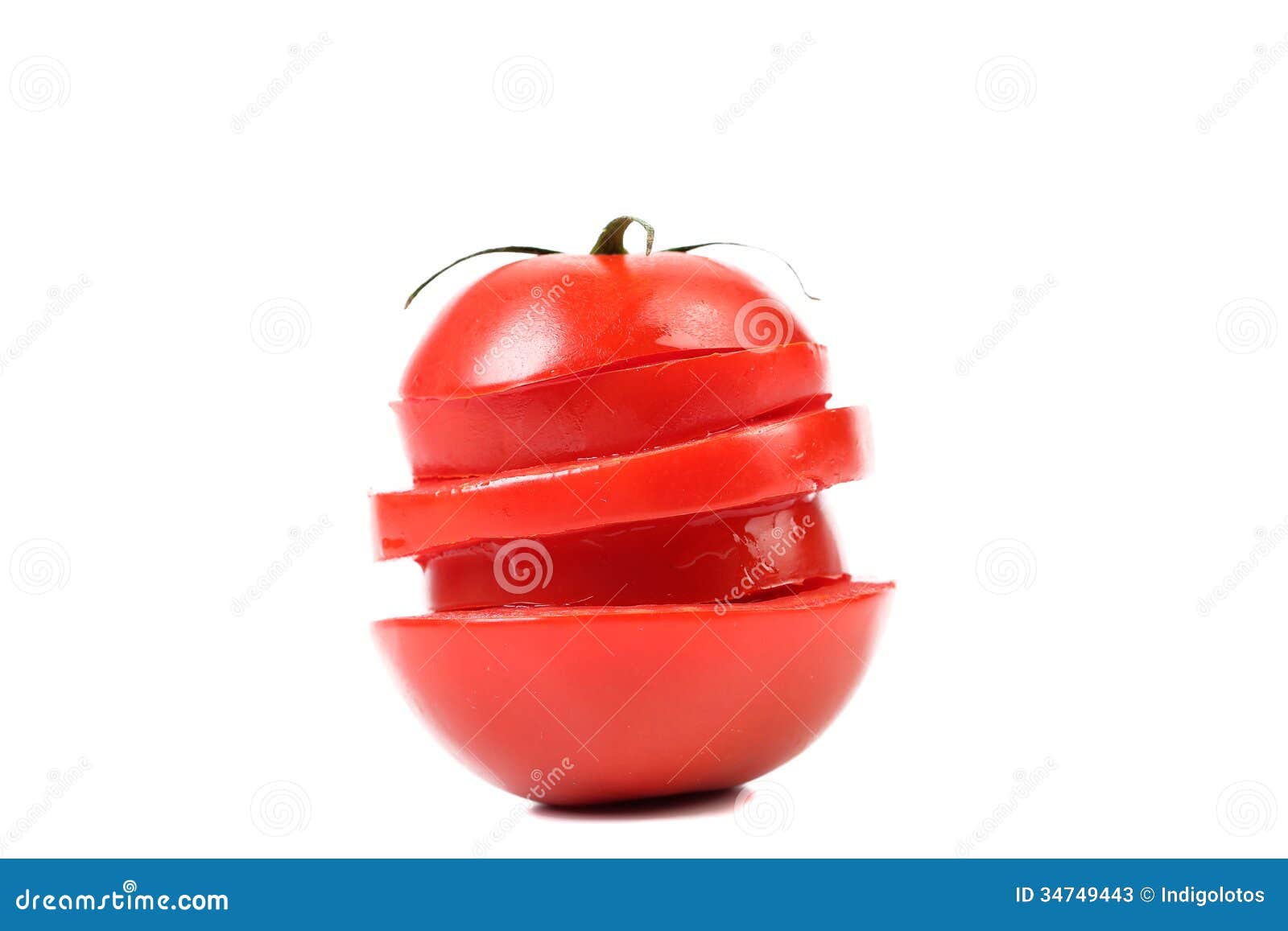 Stack of sliced tomato. stock image. Image of stack, tomato - 34749443