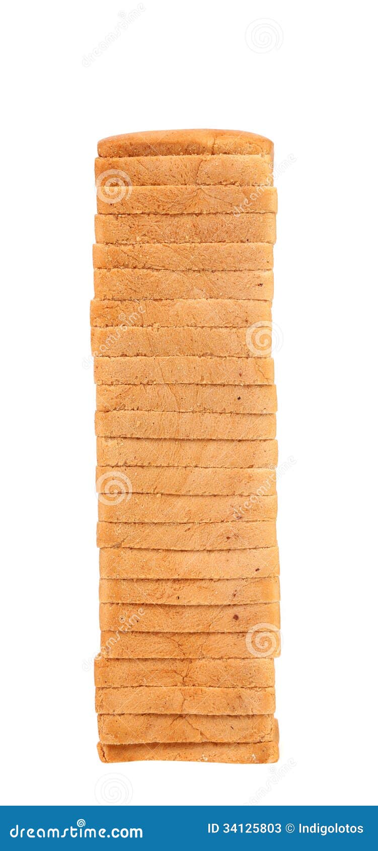 Stack of Sliced White Bread Stock Image - Image of studio, dark: 34125803