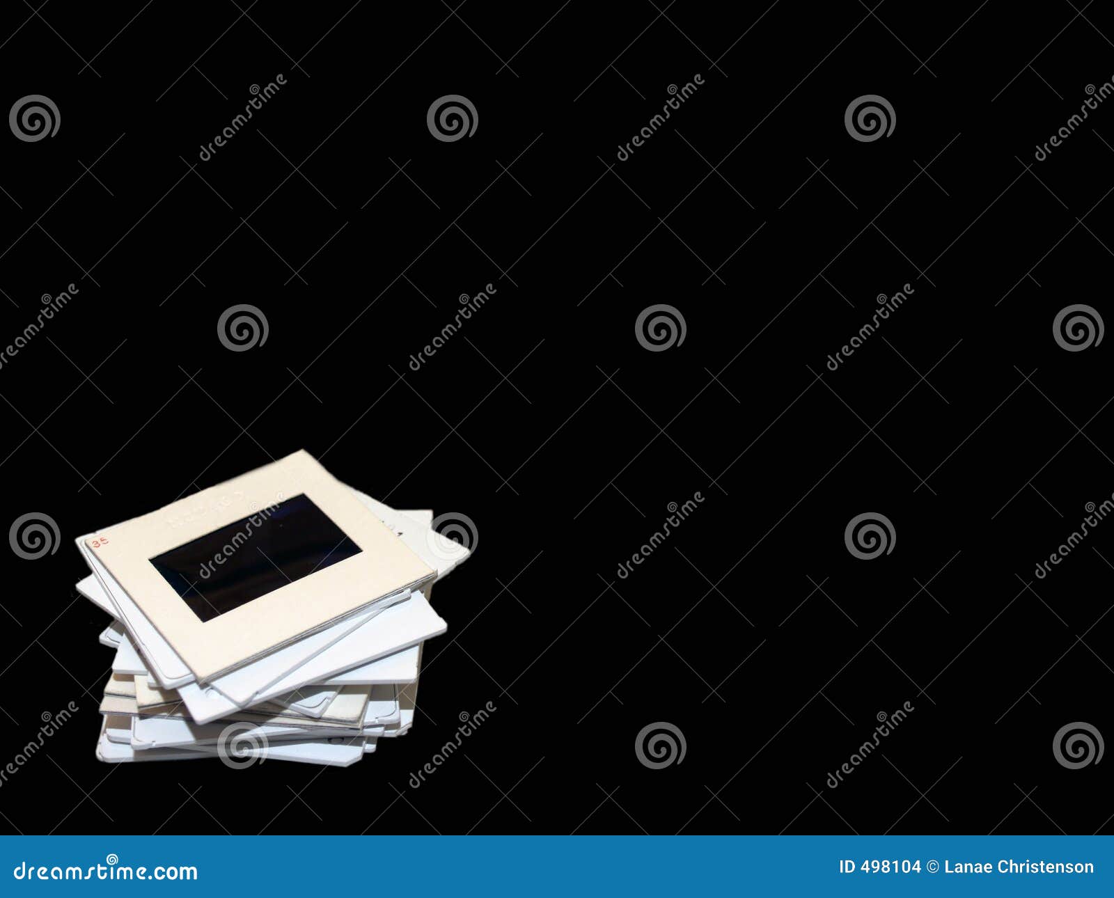 Stack of Slides on Black stock photo. Image of colors, fashioned - 498104