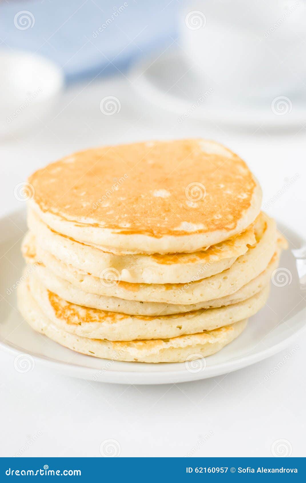 Stack of small pancakes stock image. Image of homemade - 62160957