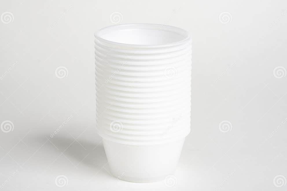 Stack of Specimen Plastic Container Stock Image - Image of medical ...