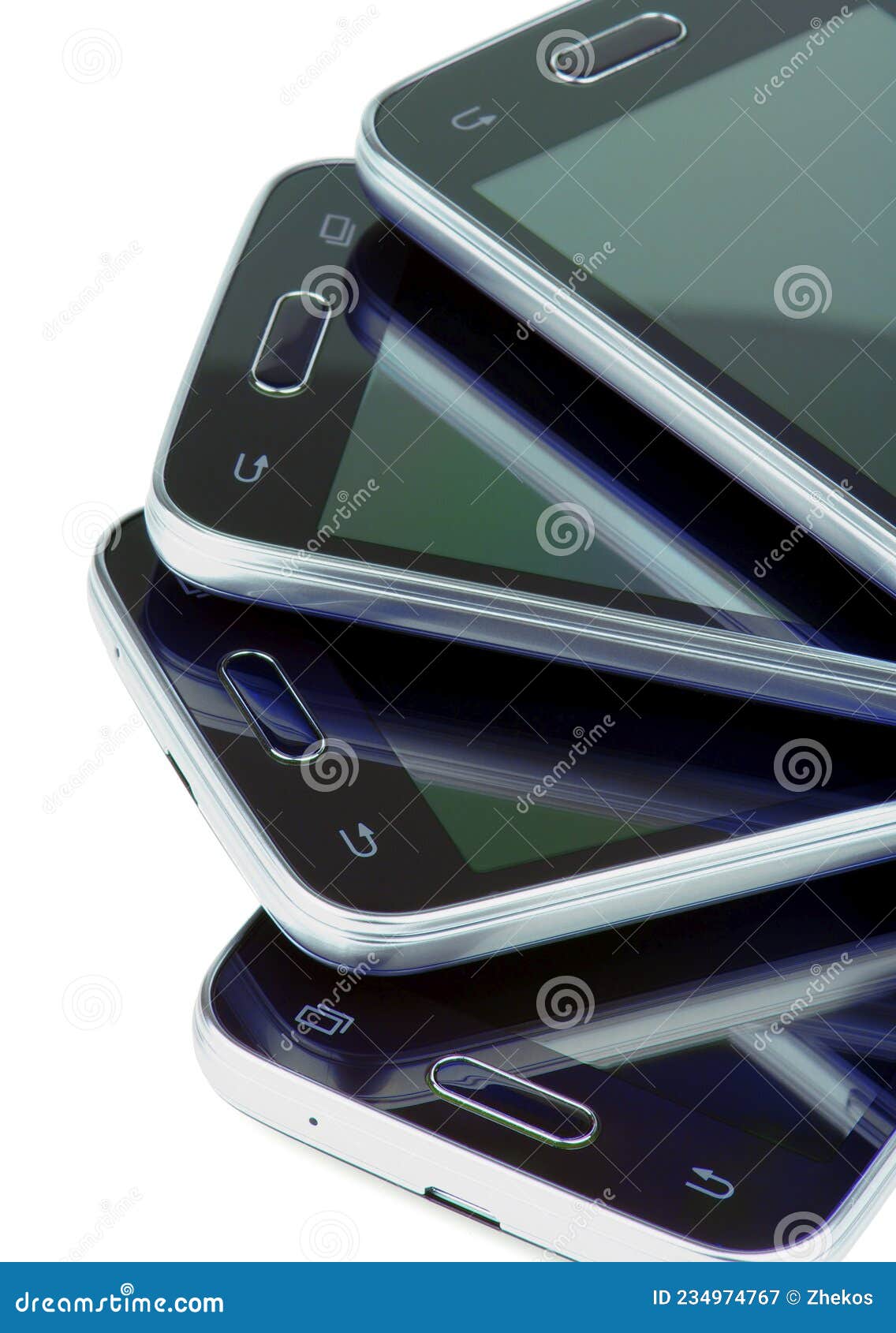 Stack of Smartphones stock image. Image of arrangement - 234974767
