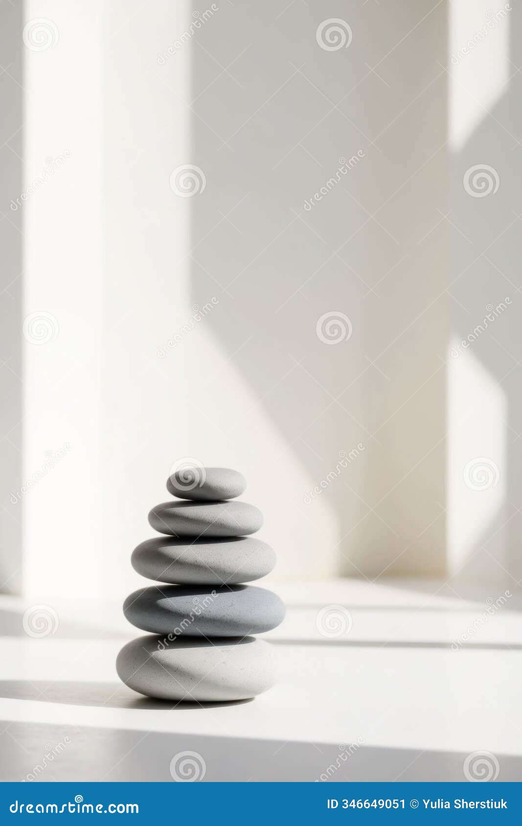 Stack of Smooth Grey Stones Symbol of Peace Balance. Stock Image ...
