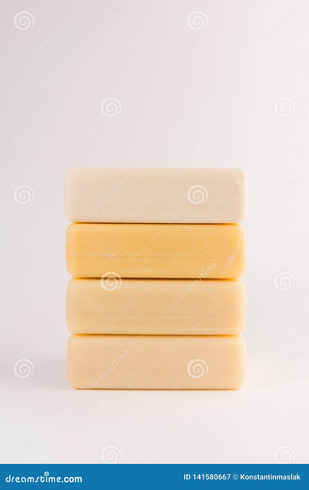Stack of Soap Bars Isolated on White Stock Image - Image of health ...