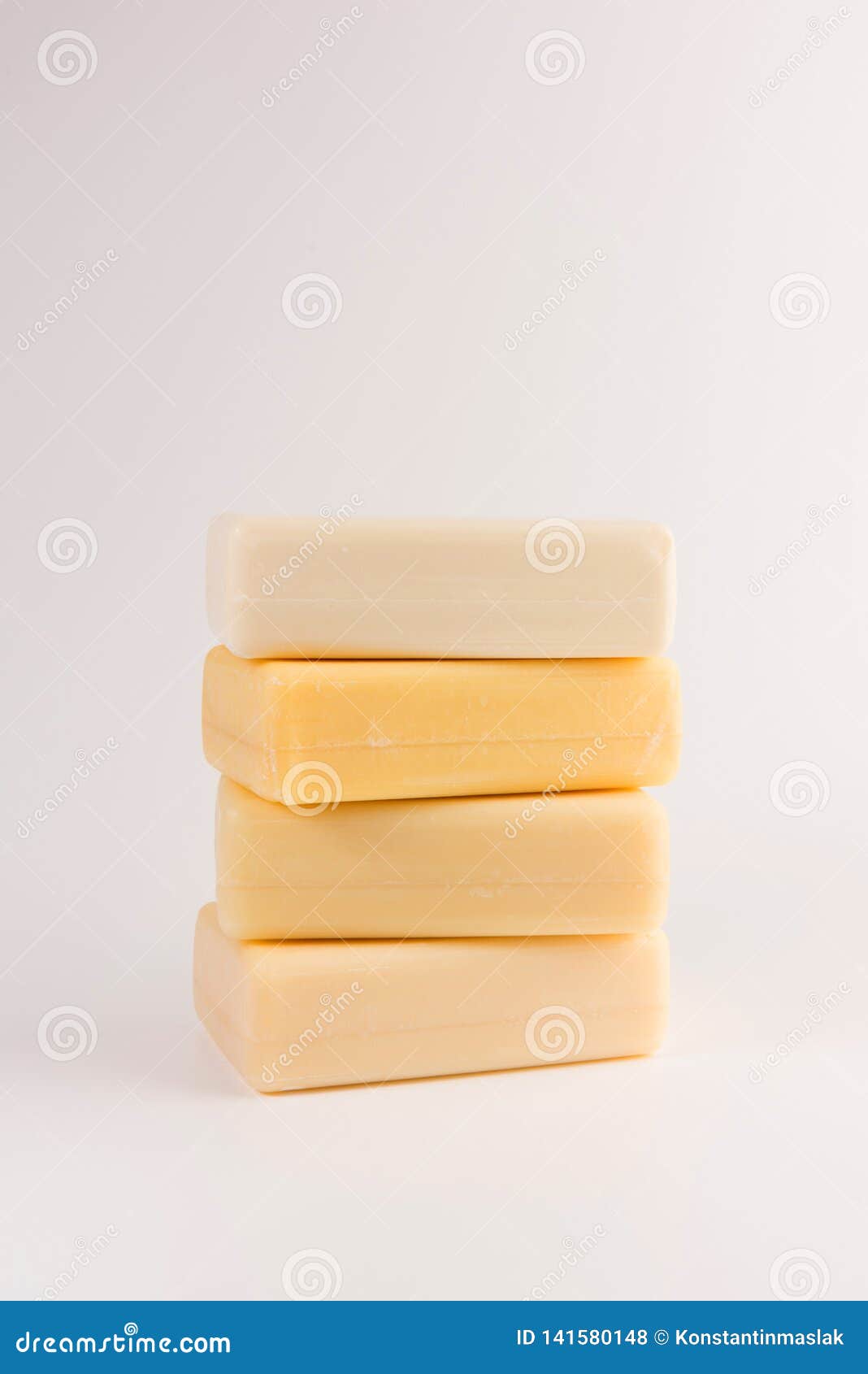 Stack of Soap Bars Isolated on White Stock Photo - Image of beauty ...