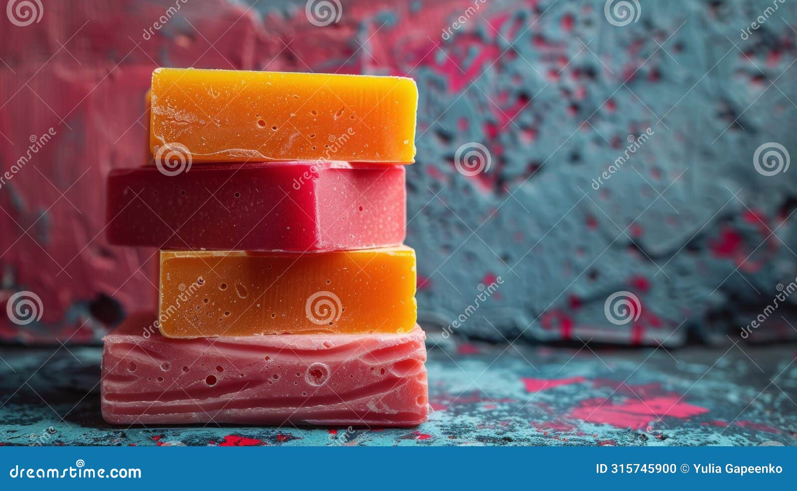 Stack of Soap Bars on Table Stock Photo - Image of rows, wooden: 315745900