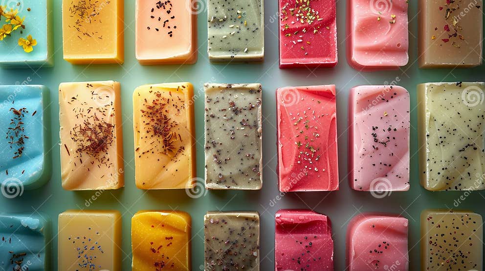 Stack of Soap Bars on Table Stock Photo - Image of white, hygiene ...