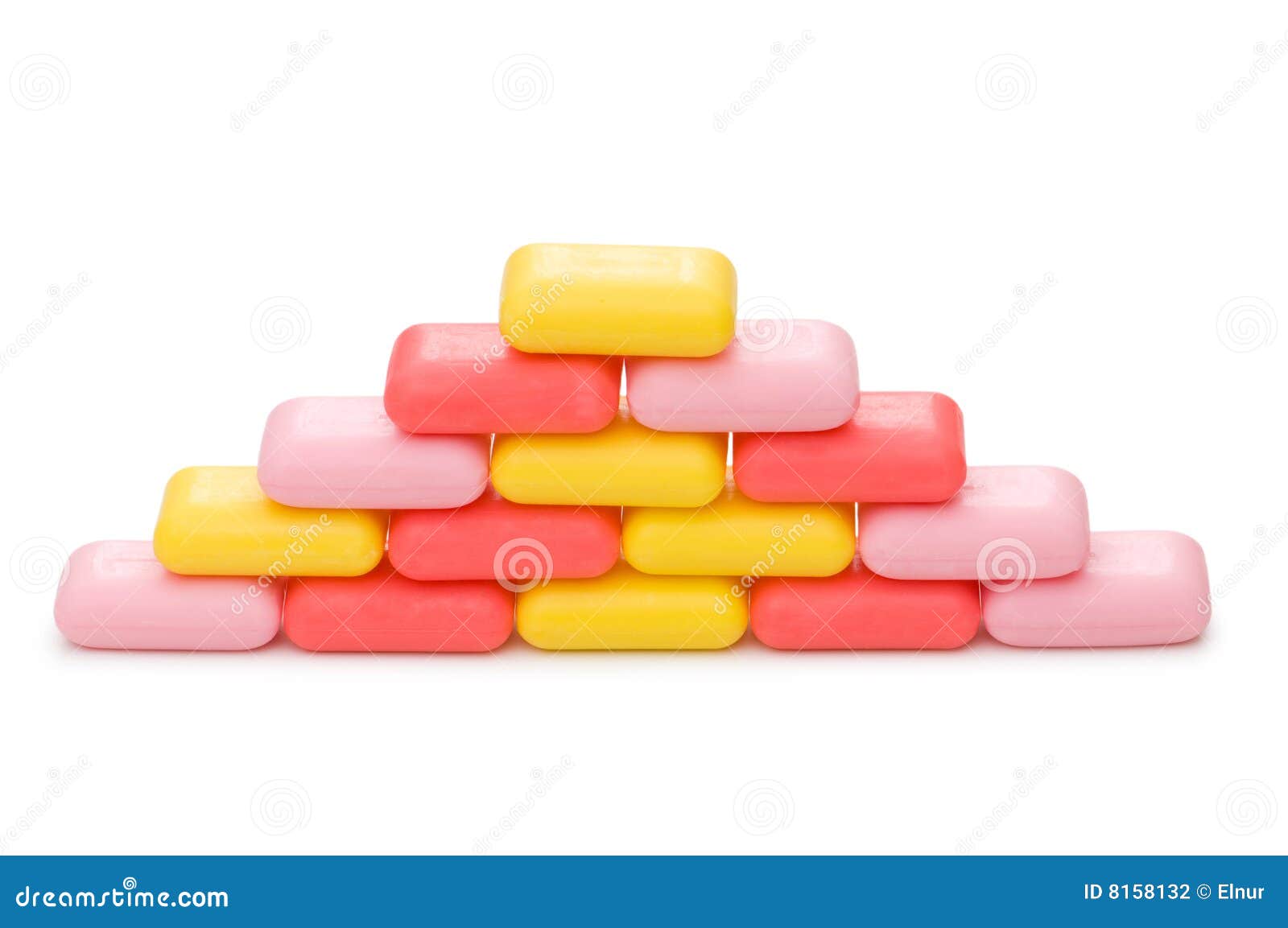 Stack of soap isolated stock photo. Image of health, object - 8158132