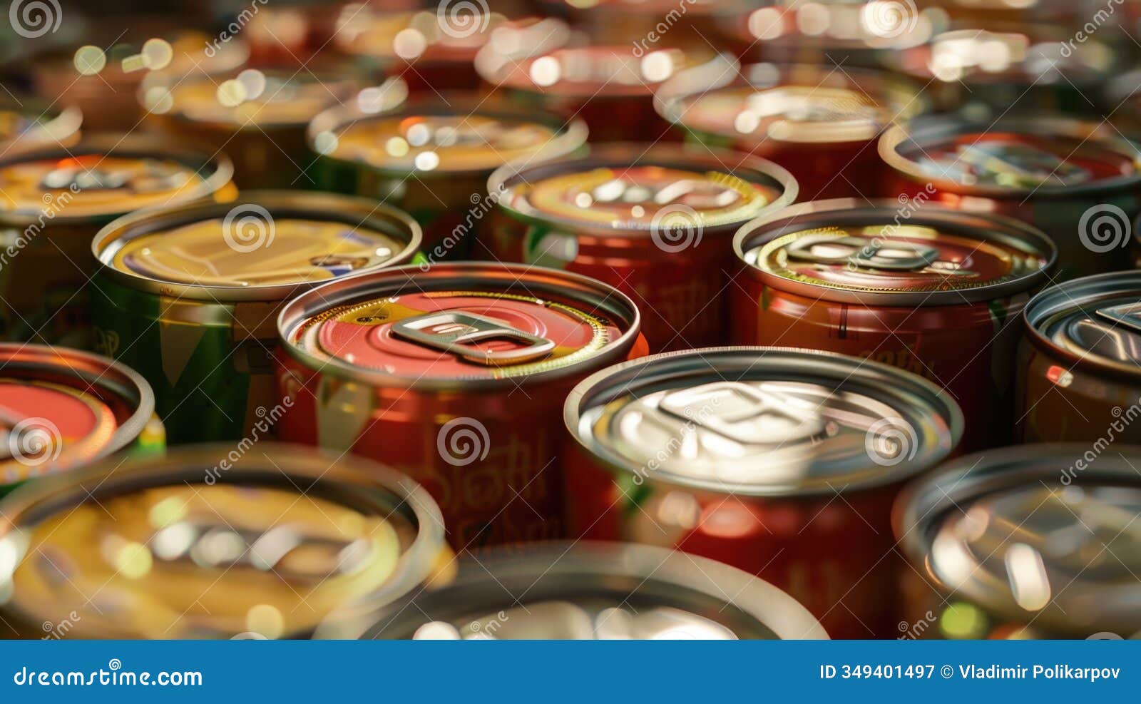 A Stack of Soda Cans, Perfect for Beverage Advertisements Stock Image ...