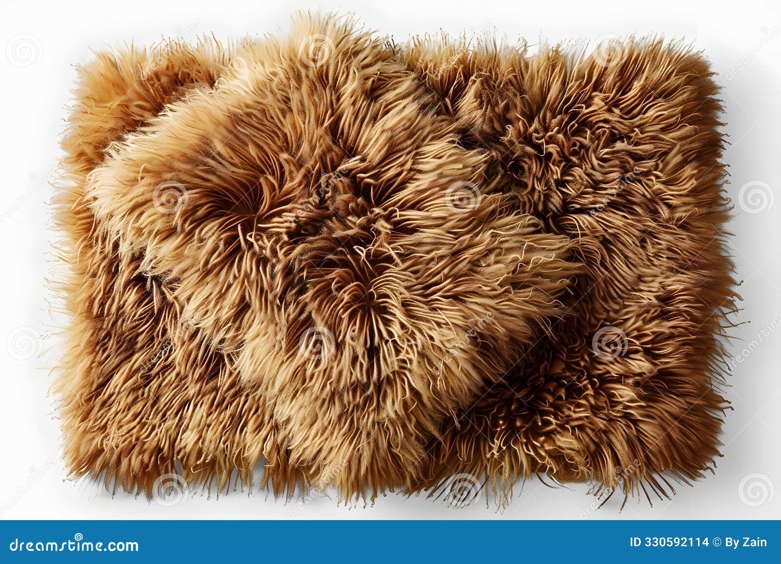 Stack of Soft Beige Shaggy Rugs N Transparent Background Stock ...