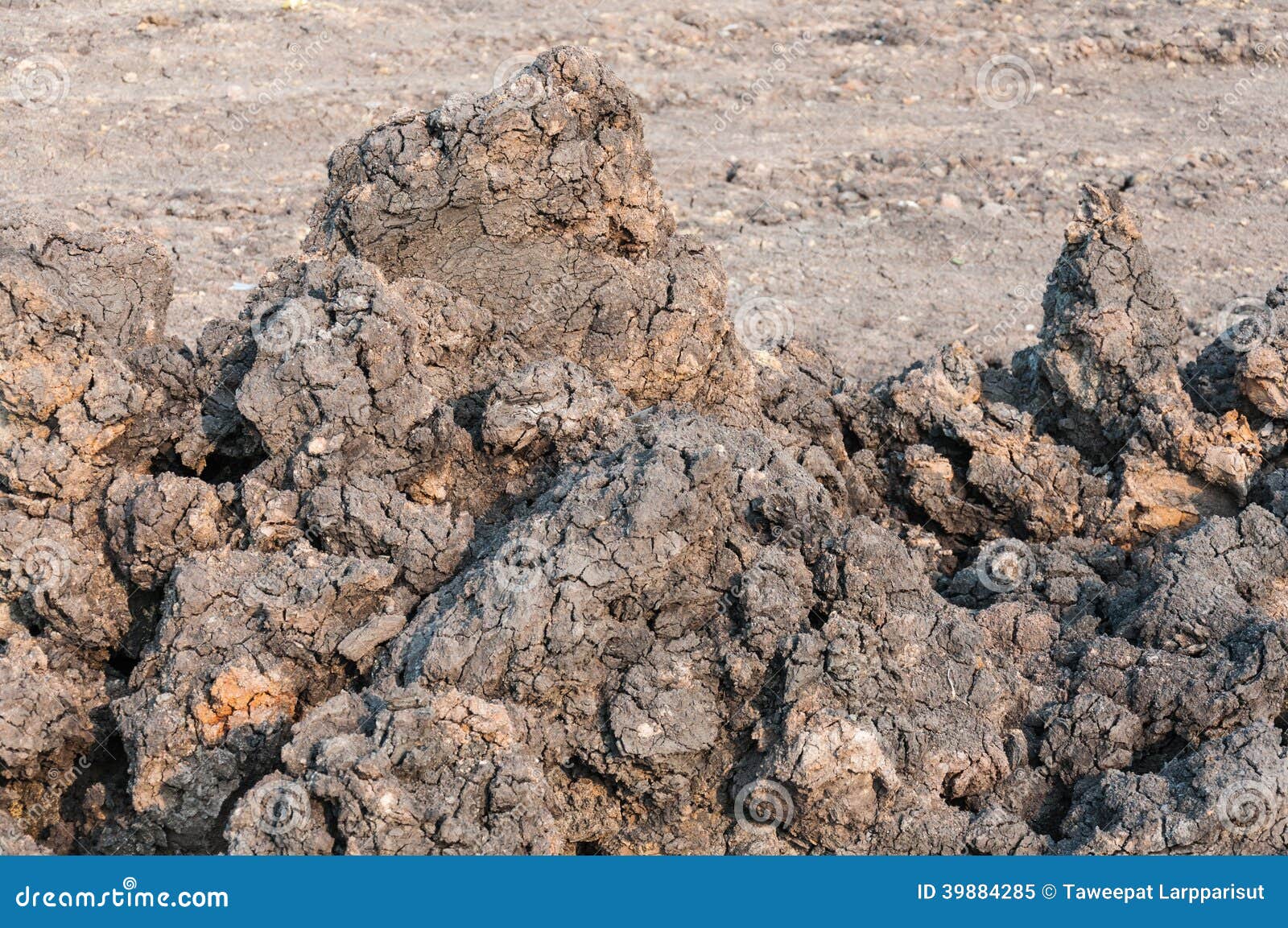 Stack of Soil at Construction Site Stock Image - Image of construction ...