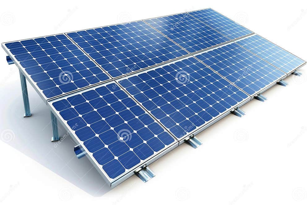 A Stack of Solar Panels on Top of Each Other Stock Image - Image of ...
