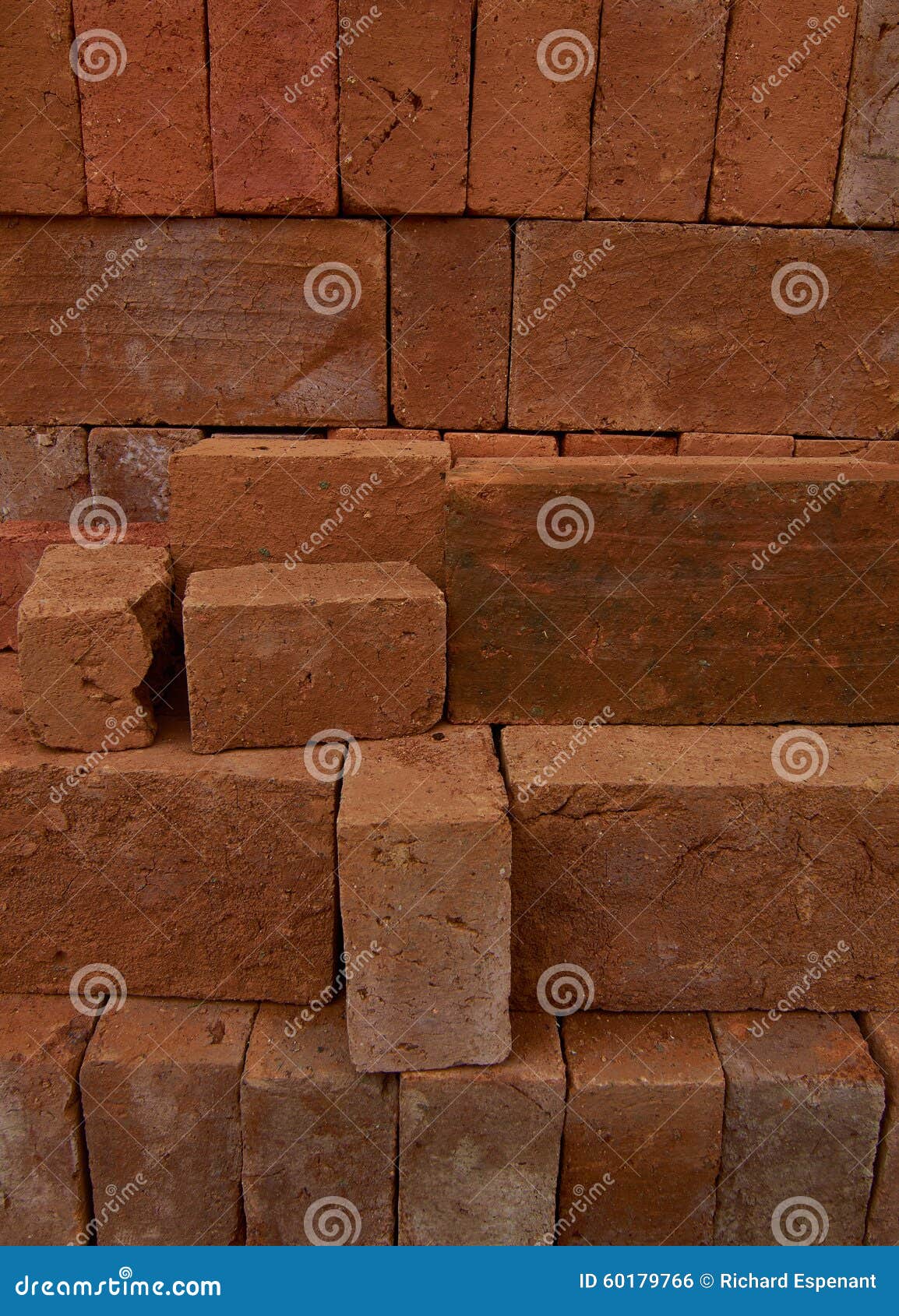 Stack solid Red Brick stock photo. Image of orange, exterior - 60179766
