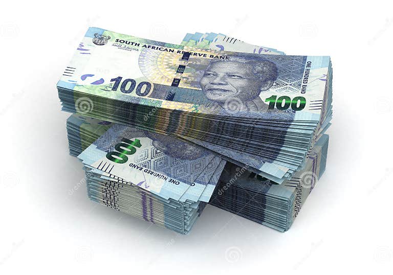 Stack of South African Rand Stock Illustration - Illustration of ...