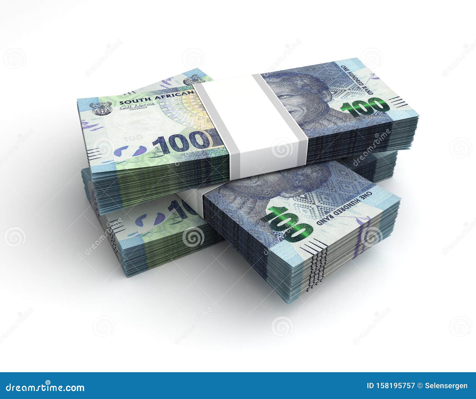 Stack of South African Rand Stock Illustration - Illustration of ...