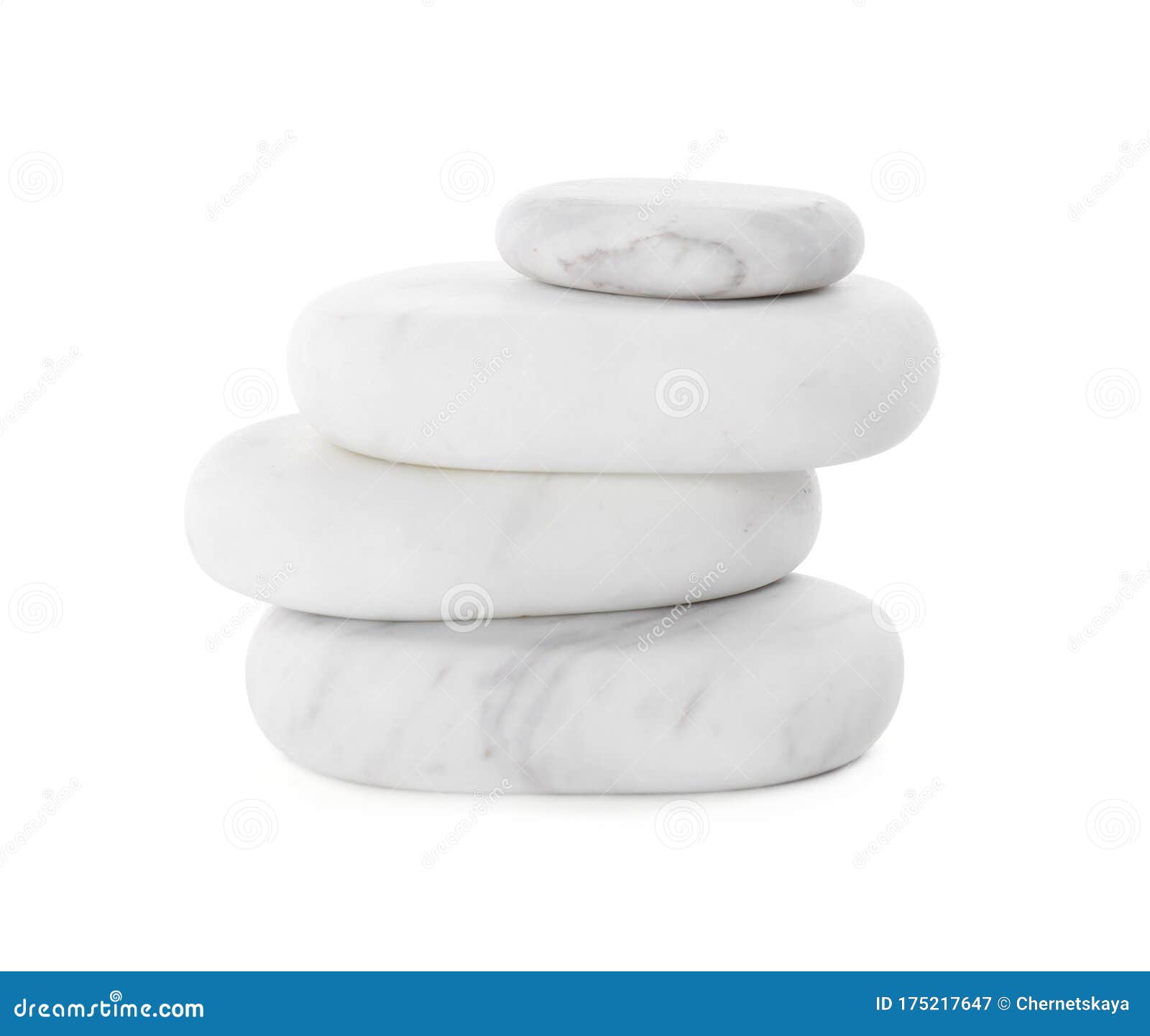Stack of Spa Stones Isolated on White Stock Image - Image of meditation ...