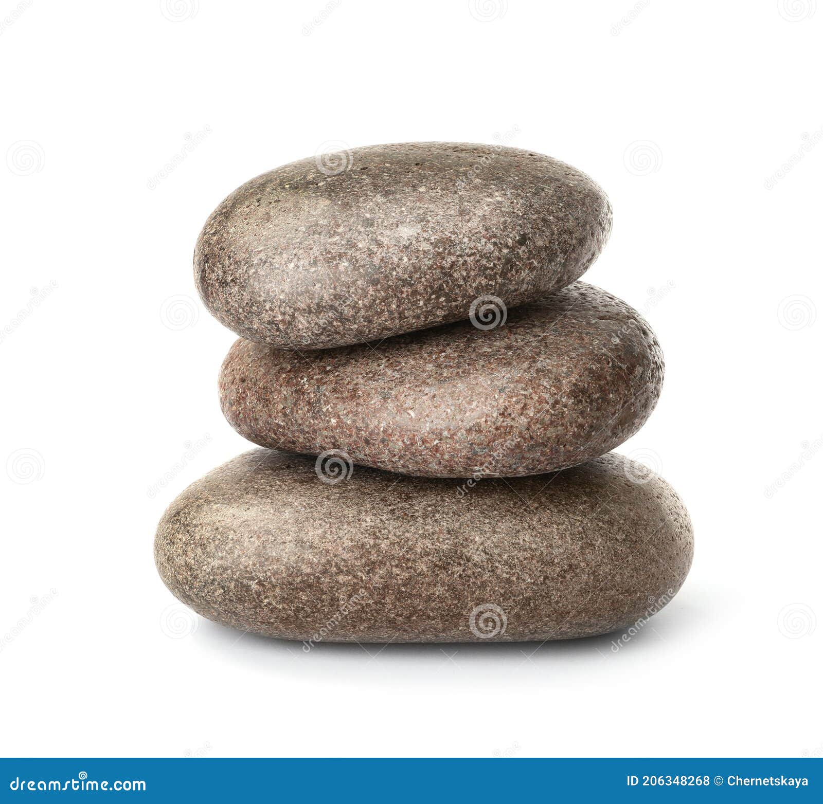 Stack of Spa Stones Isolated on White Stock Photo - Image of peace ...
