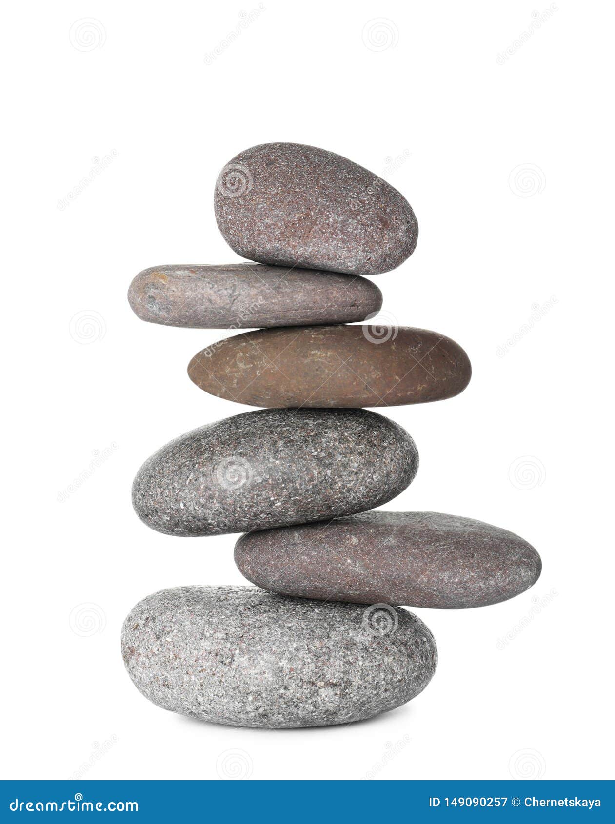 Stack of Spa Stones on White Stock Image - Image of natural, meditation ...