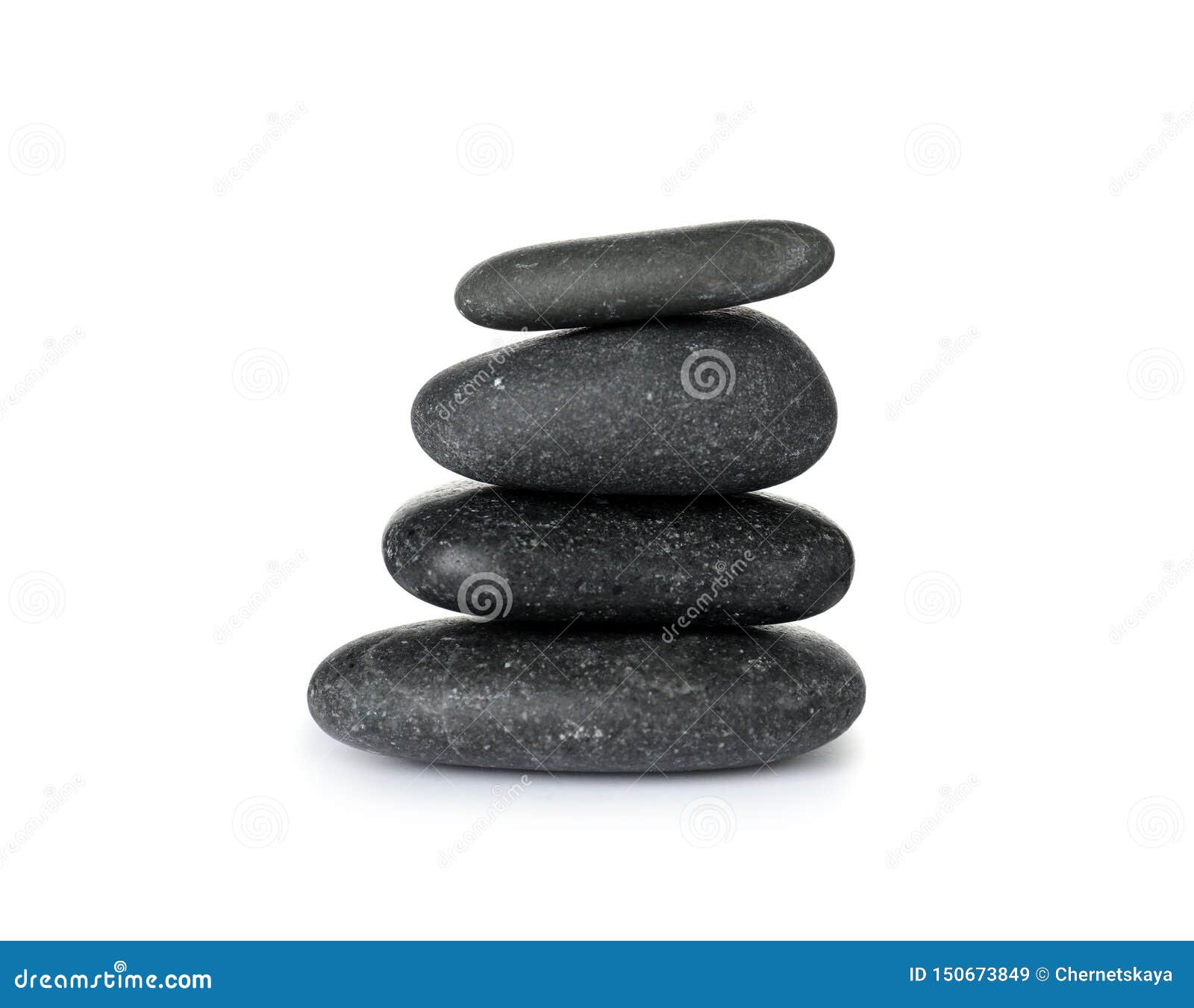 Stack of Spa Stones on White Stock Image - Image of meditation ...
