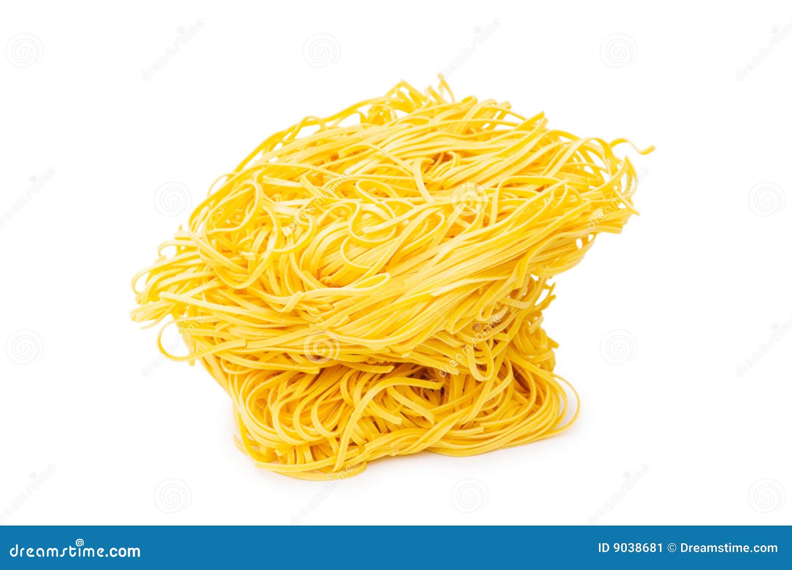 Stack of Spaghetti Isolated Stock Image - Image of gold, yellow: 9038681