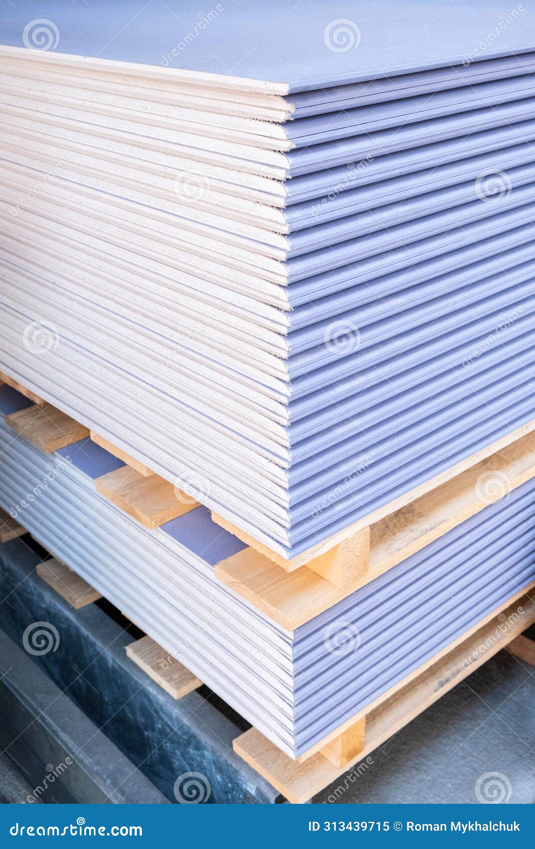 The Stack of Special Gypsum Board with Enhanced Sound Insulation ...