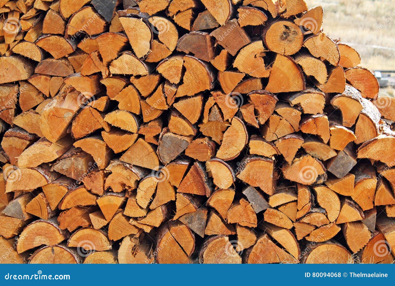 Stack of Split Firewood stock photo. Image of stack, firewood - 80094068