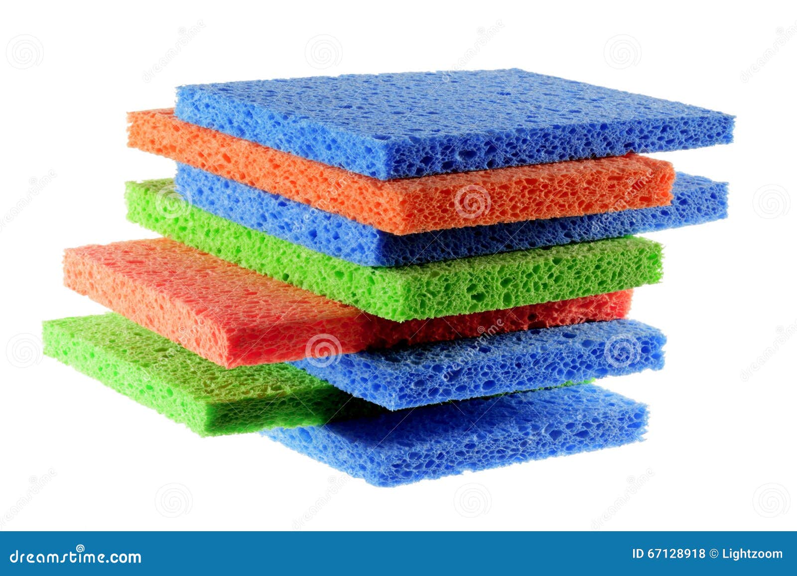 Stack of Sponges stock photo. Image of colors, cutout - 67128918