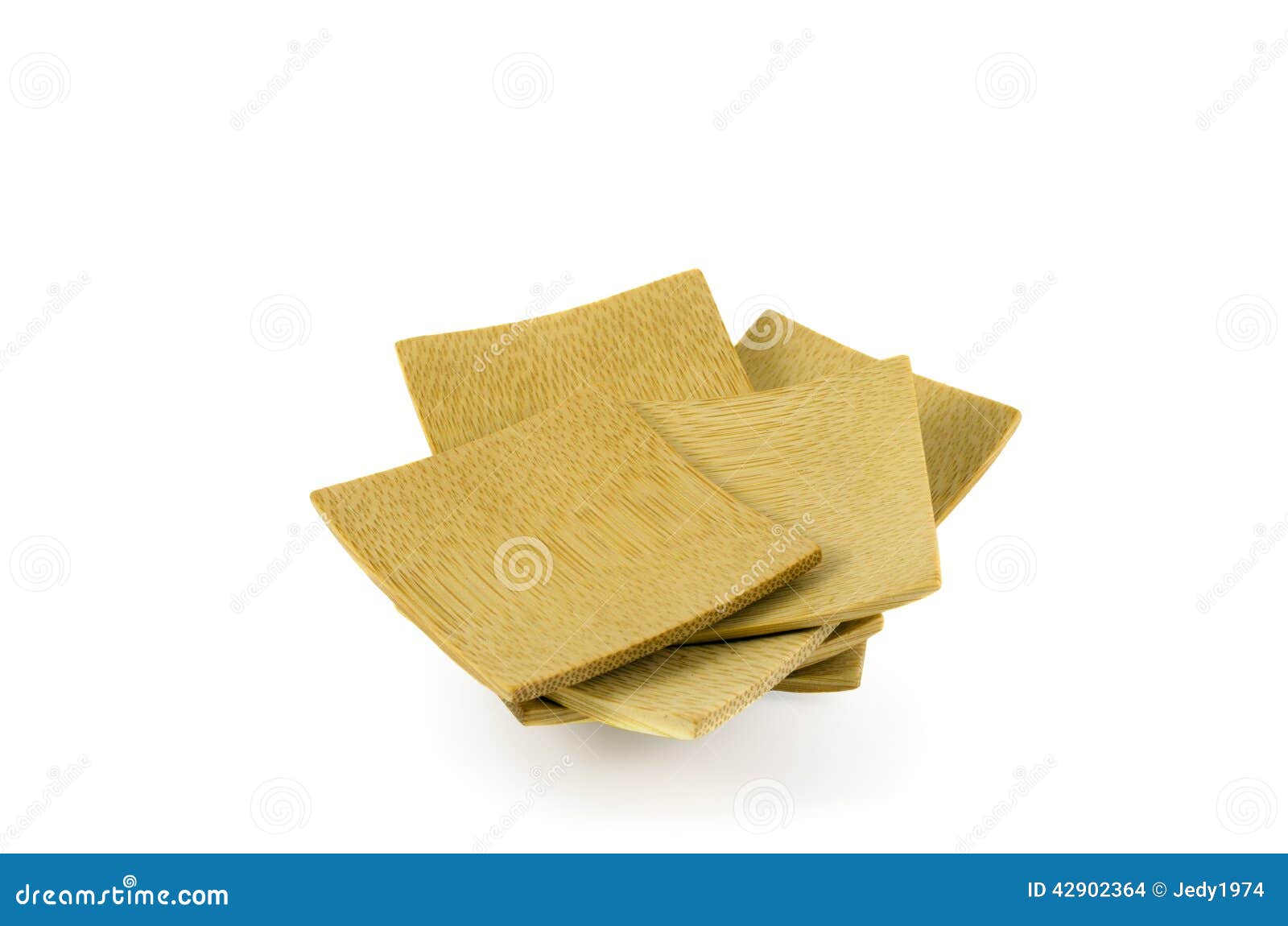 Stack of Square Bamboo Plates Stock Photo - Image of pile, square: 42902364