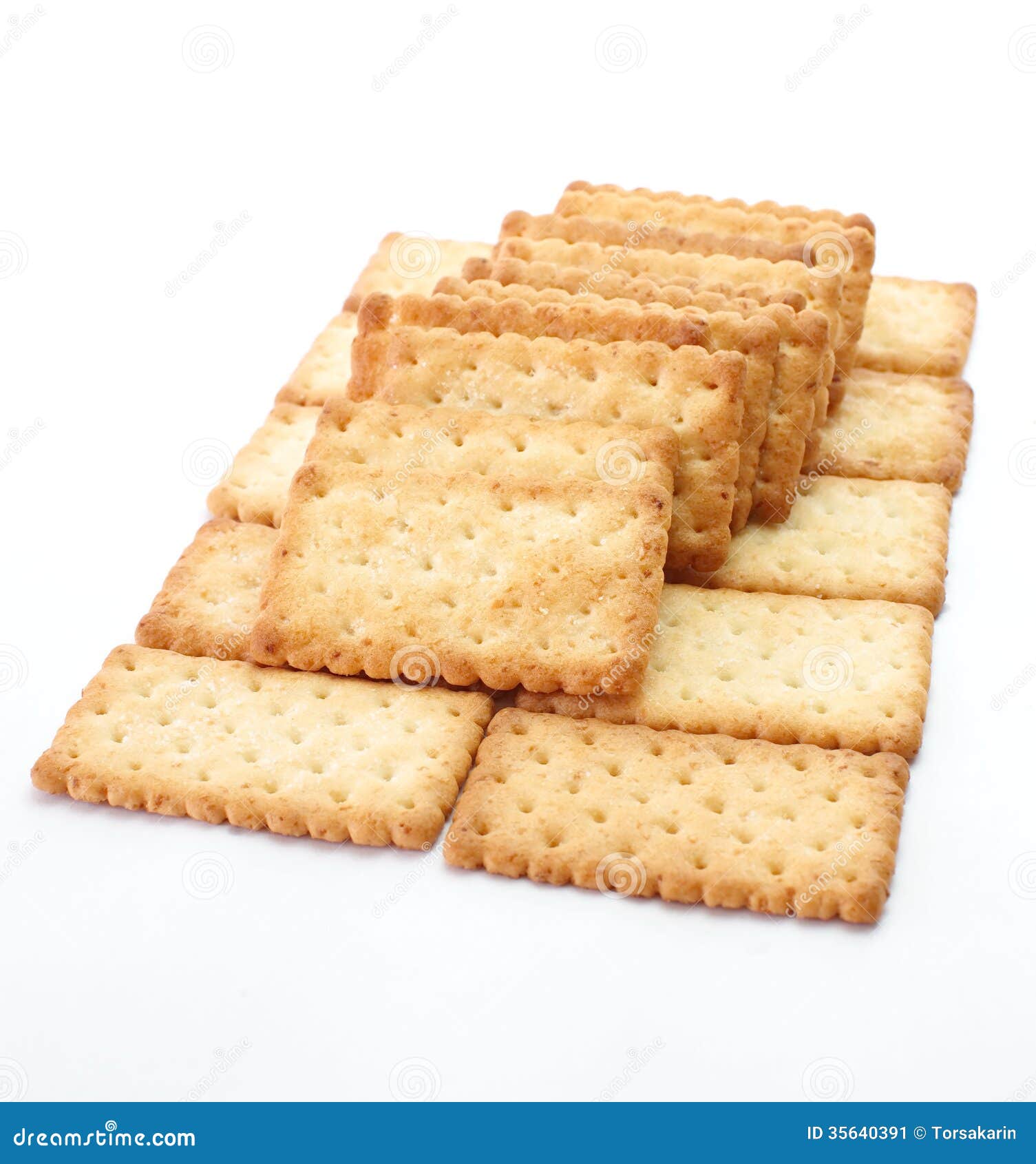 Stack of square crackers stock image. Image of carbohydrate - 35640391