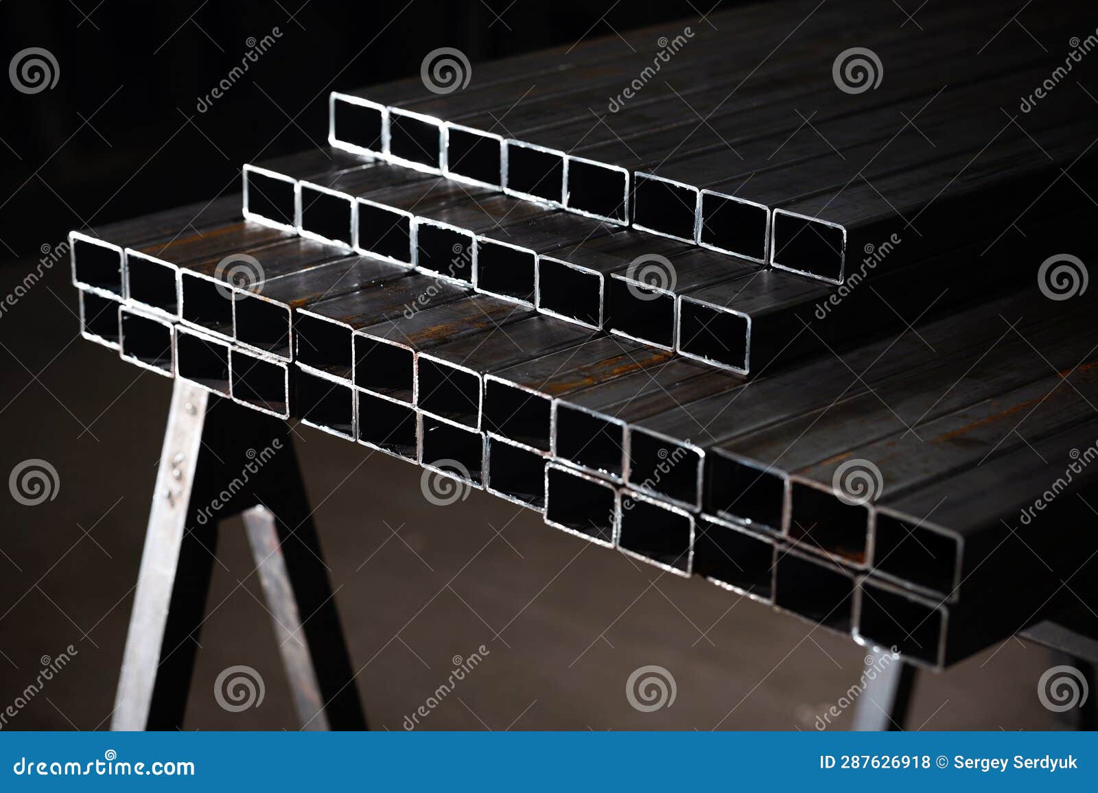 Stack? of Square? Steel Tubes? Profile or Pipes for Construction ...