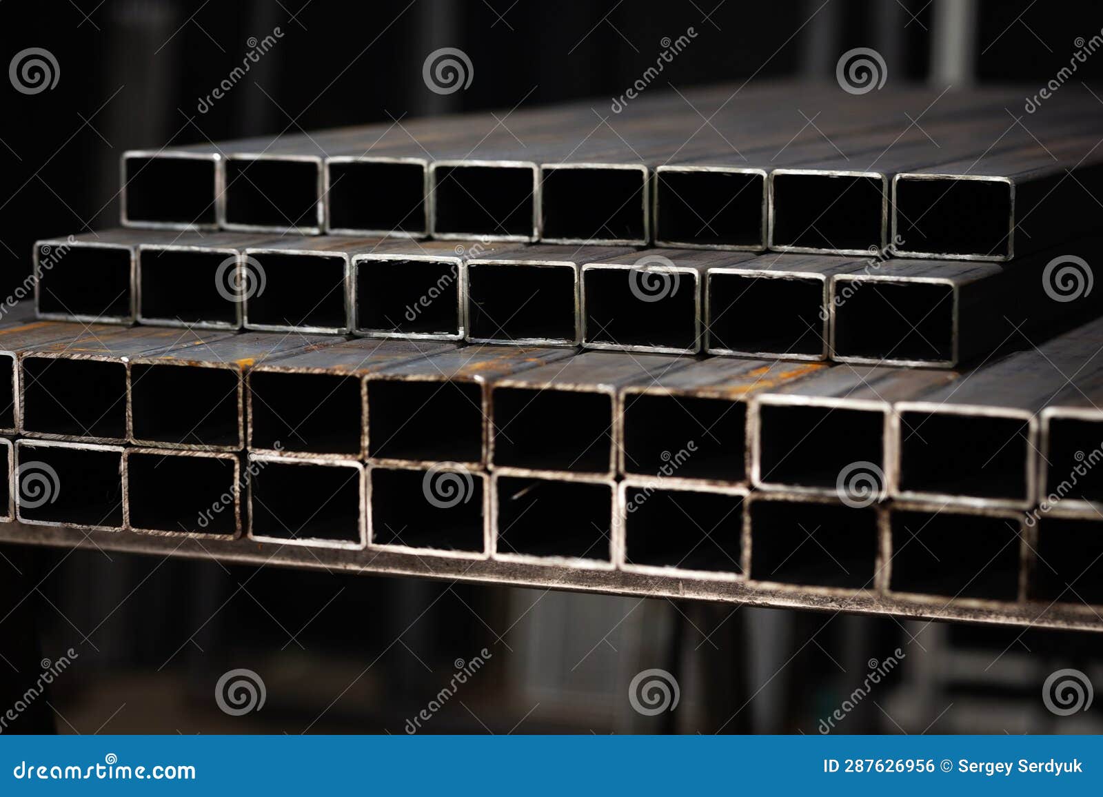 Stack? of Square? Metal Tubes? Profile or Pipes for Construction ...