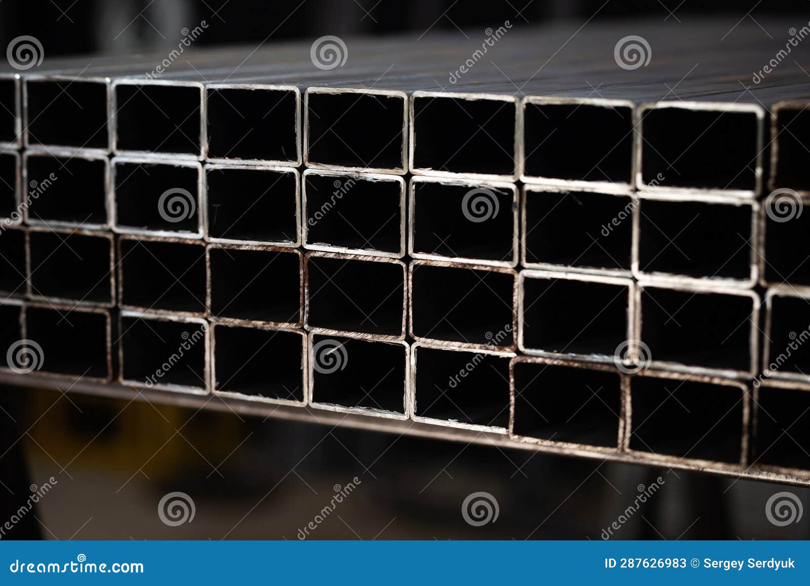 Stack? of Square? Metal Tubes? Profile or Pipes for Construction ...