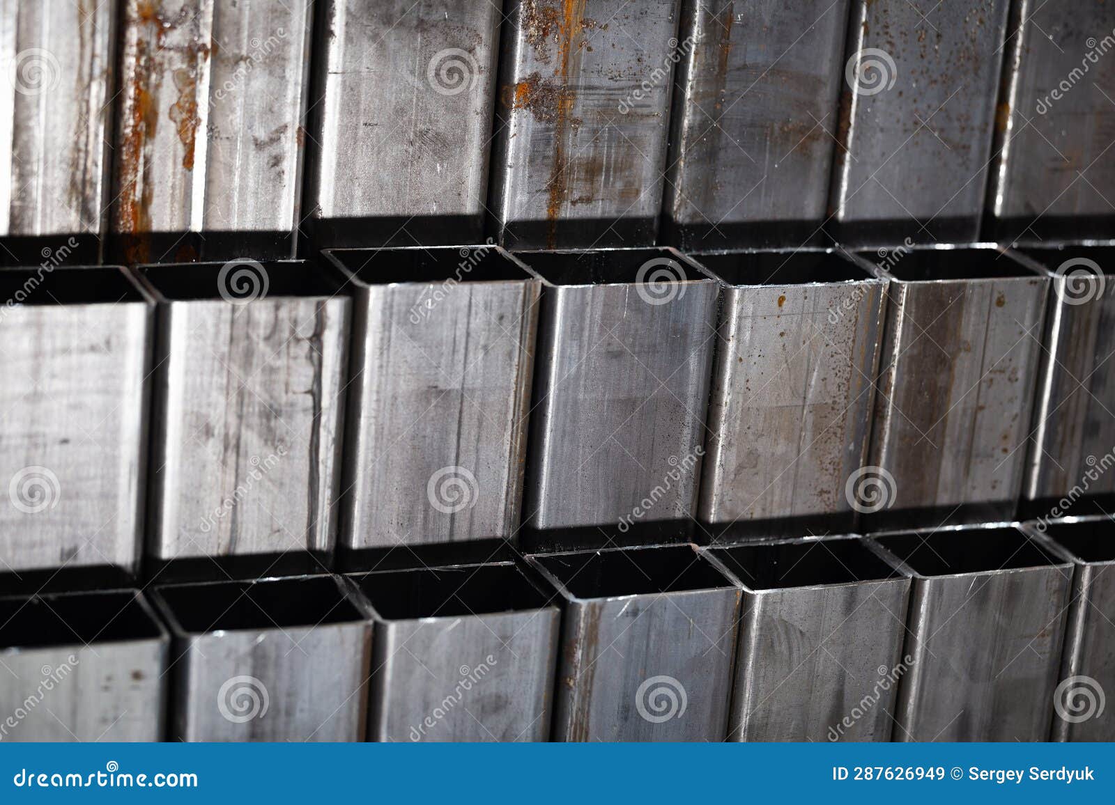 Stack? of Square? Steel Tubes? Profile or Pipes for Construction ...