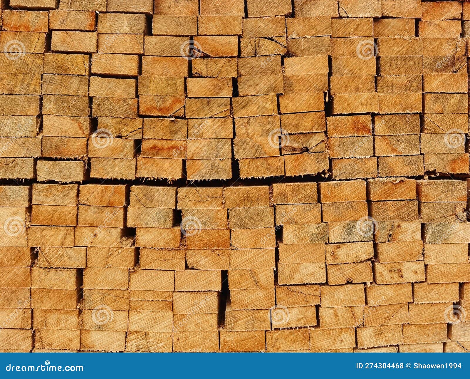 Stack of Square Wood Planks Stock Photo - Image of stack, timber: 274304468