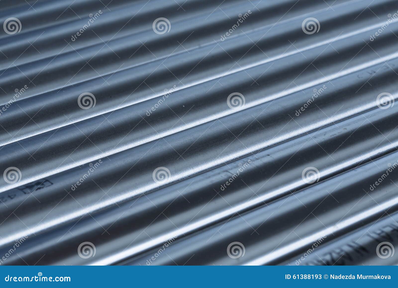Stack of Stainless Steel Pipes Stock Image - Image of profile ...