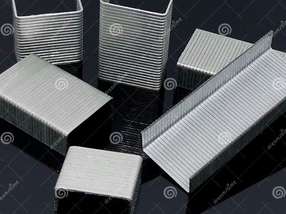 Stack of Staples stock image. Image of brand, close - 228814989