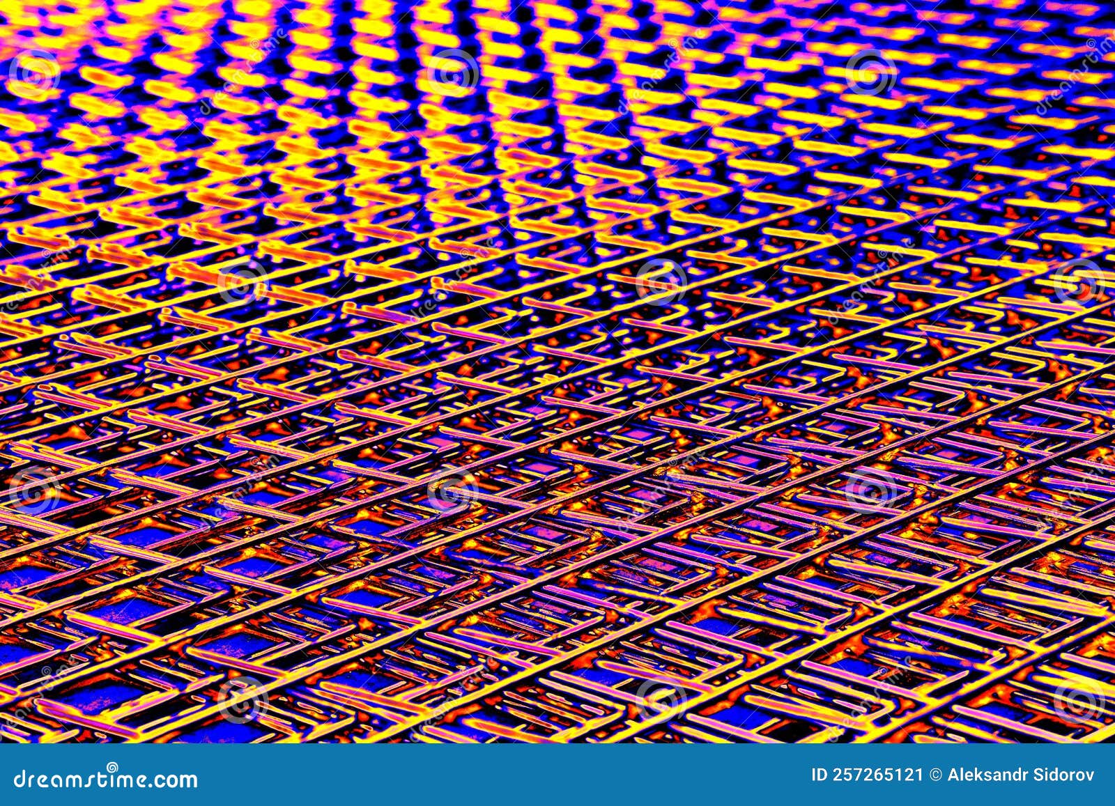 Stack of Steel Gratings Used in Industry. Industrial Background ...