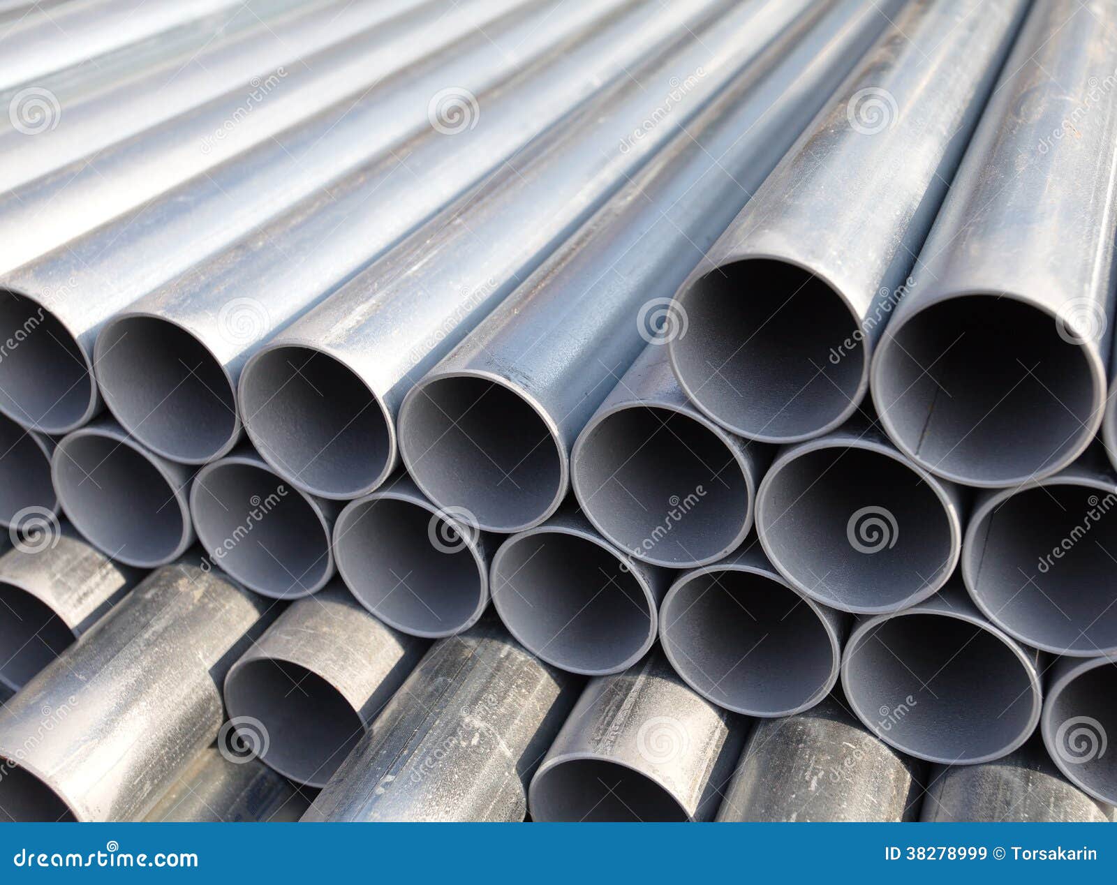Stack of steel pipes stock image. Image of group, construction - 38278999